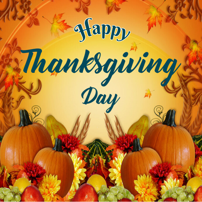 Modèle Thanksgiving Instagram Post | PosterMyWall