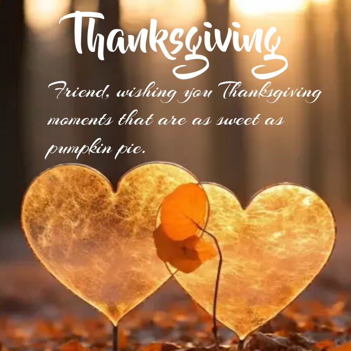 Plantilla de Thanksgiving Instagram post | PosterMyWall