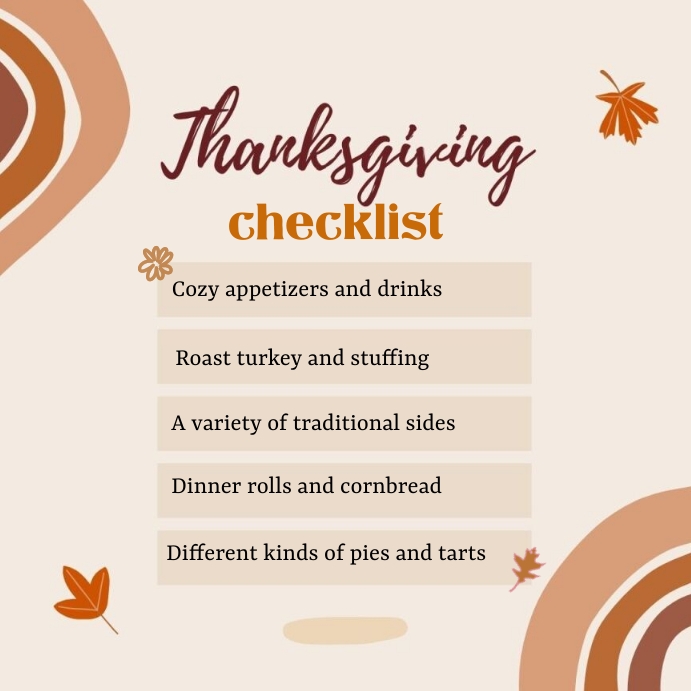 Thanksgiving Instagram post Template | PosterMyWall