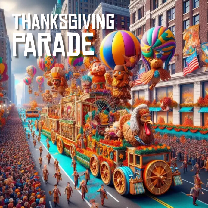Thanksgiving Parade Day Template | PosterMyWall