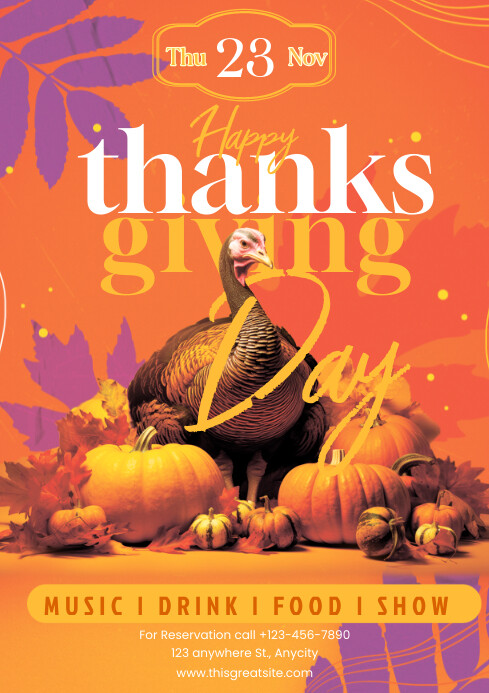 Thanksgiving party | PosterMyWall