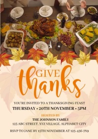 thanksgiving party Template | PosterMyWall