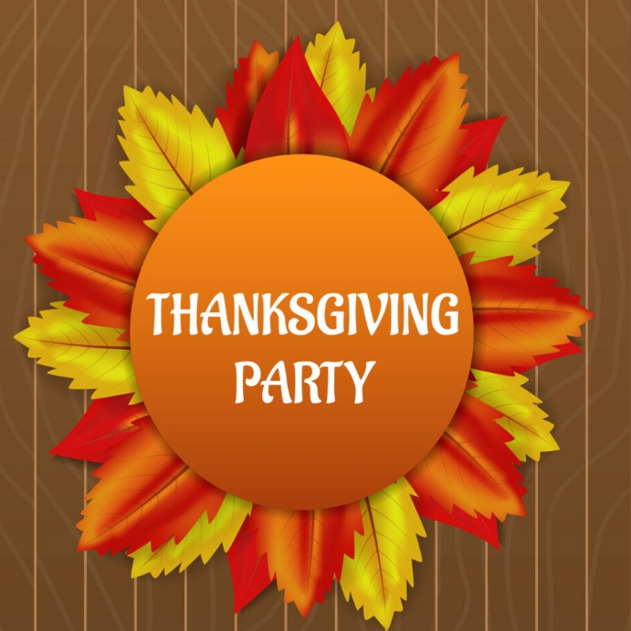 thanksgiving party poster and template design | PosterMyWall