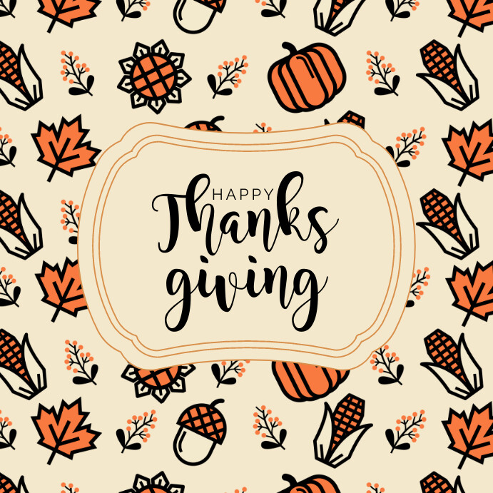 thanksgiving post Template | PosterMyWall