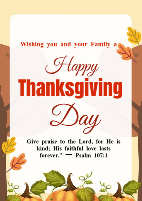 thanksgiving post Template | PosterMyWall