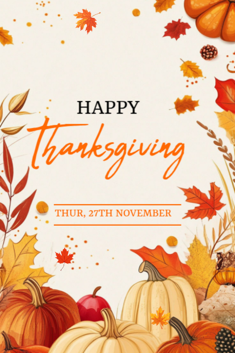 thanksgiving post Template | PosterMyWall