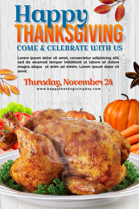 Thanksgiving - Poster Template | PosterMyWall
