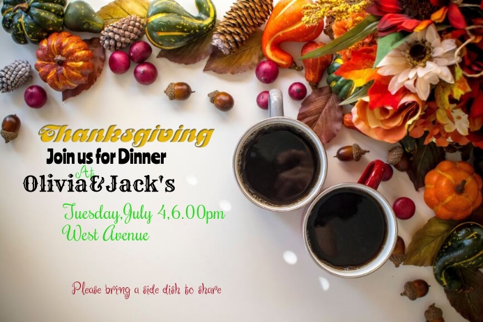 thanksgiving poster Template | PosterMyWall