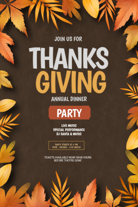Thanksgiving Poster Template | PosterMyWall