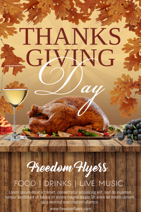 Copy of Thanksgiving Poster | PosterMyWall
