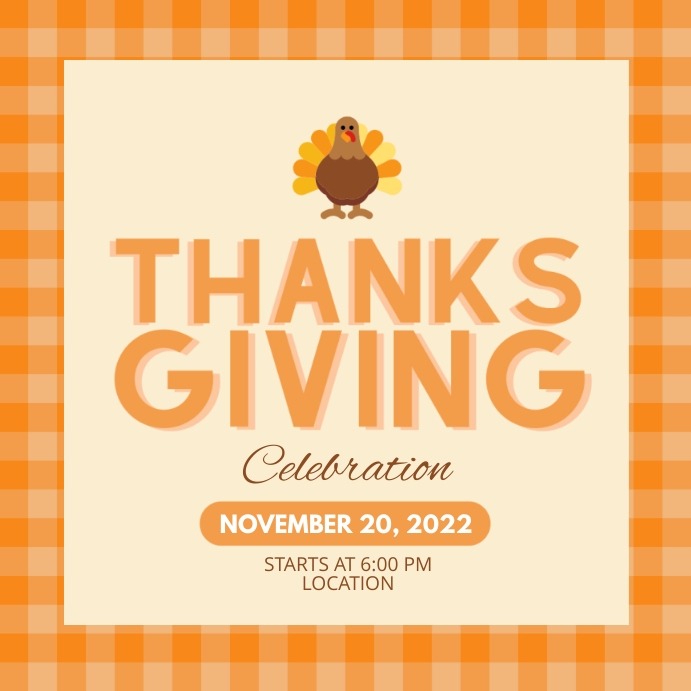 Copy of Thanksgiving Poster | PosterMyWall