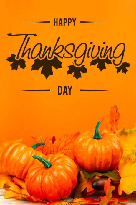 Thanksgiving Poster Template | PosterMyWall