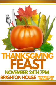 Thanksgiving Feast Template | PosterMyWall