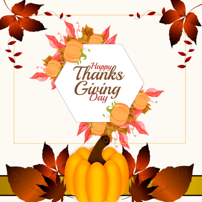 Plantilla de Cartel de Acción de Gracias | PosterMyWall