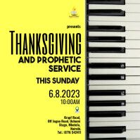 thanksgiving service praise Template | PosterMyWall