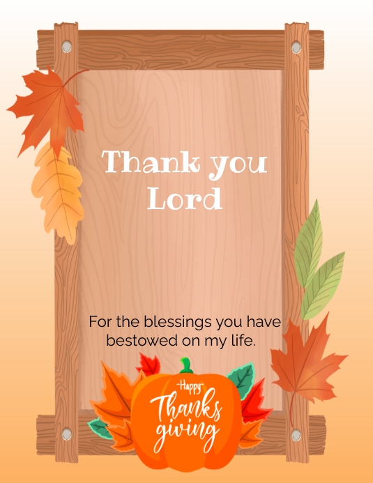 thanksgiving prayer Template | PosterMyWall