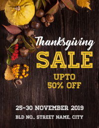 Thanksgiving sale poster Template | PosterMyWall