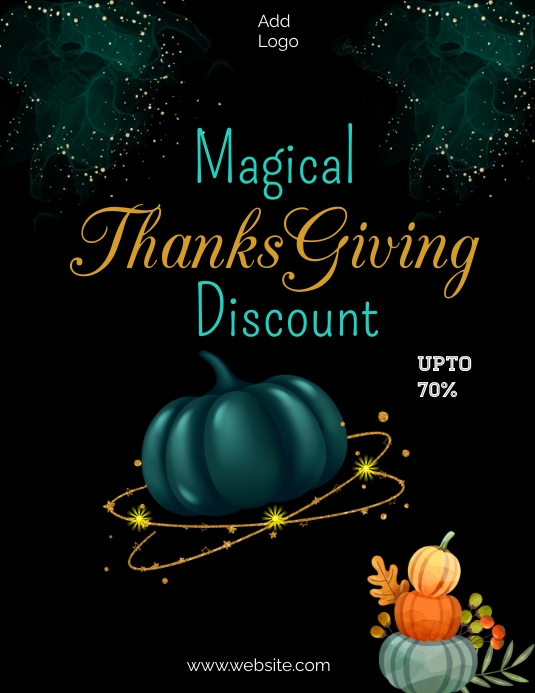 Copy of thanksgiving sale flyer template | PosterMyWall
