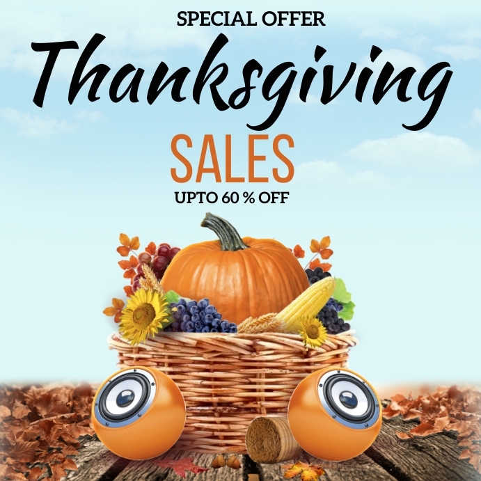 Copy of thanksgiving sale poster | PosterMyWall