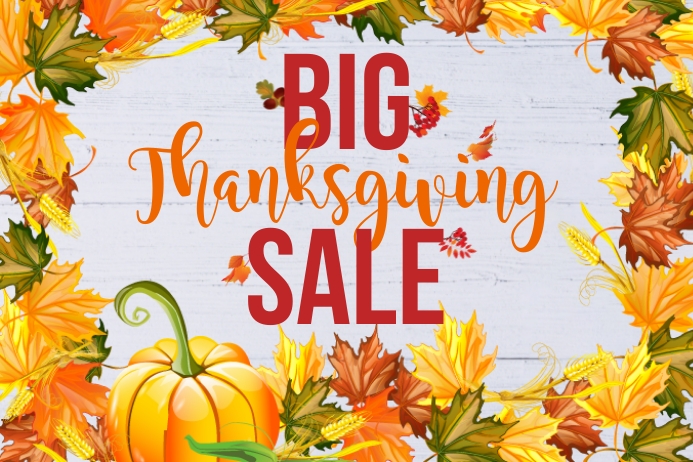 Thanksgiving Sale Poster Template | PosterMyWall