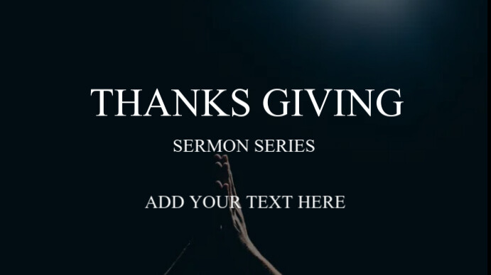 thanksgiving sermon series flyer (1) Template | PosterMyWall