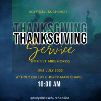 THANKSGIVING SERVICE (1) Template | PosterMyWall