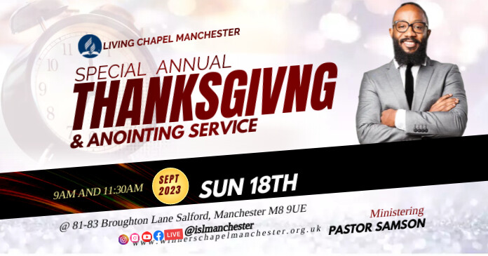Thanksgiving Service Template | PosterMyWall