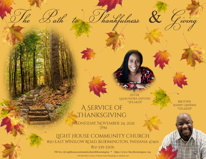 Thanksgiving Service Template | PosterMyWall