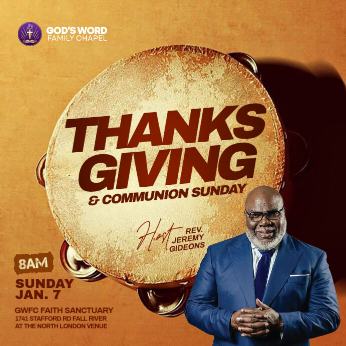 Thanksgiving service Template | PosterMyWall