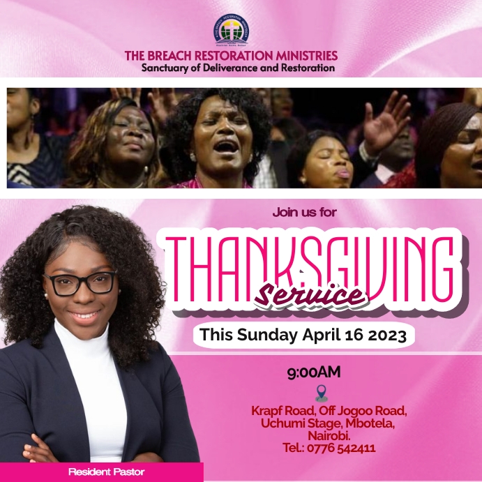 Thanksgiving service Template | PosterMyWall