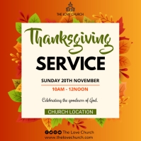 Thanksgiving Service Template | PosterMyWall