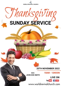 Thanks giving service Template | PosterMyWall