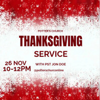 Thanksgiving service template | PosterMyWall