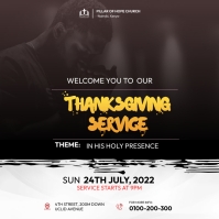 Thanksgiving service template | PosterMyWall
