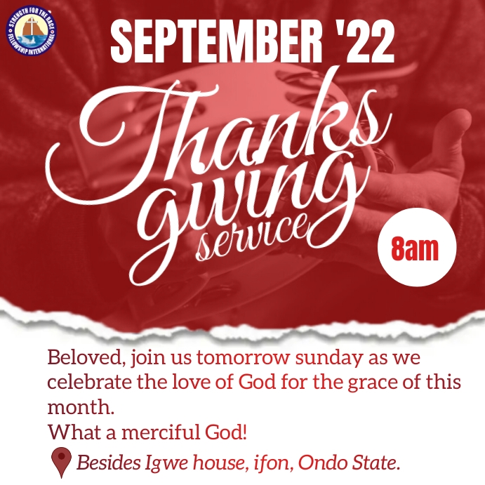 Thanksgiving service flyer t Template | PosterMyWall