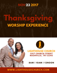 2.71K+ Free Thanksgiving Service Flyer Templates | PosterMyWall