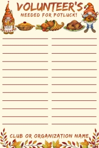 Thanksgiving Template | PosterMyWall