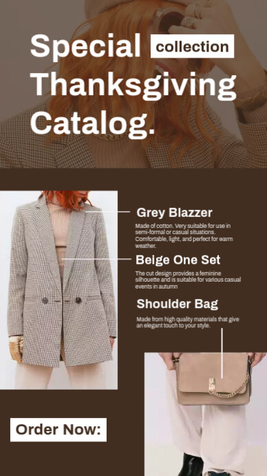 thanksgiving special catalog Template | PosterMyWall