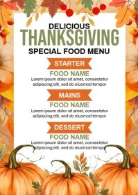 Thanksgiving Food Ads Template | PosterMyWall
