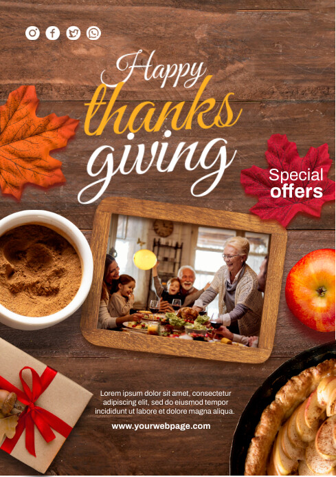 Thanksgiving Special Offer Template | PosterMyWall