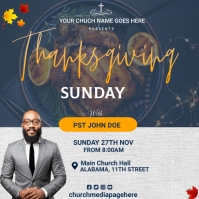 Thanksgiving Sunday Template | PosterMyWall