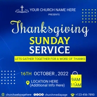 Thanksgiving Sunday Template | PosterMyWall