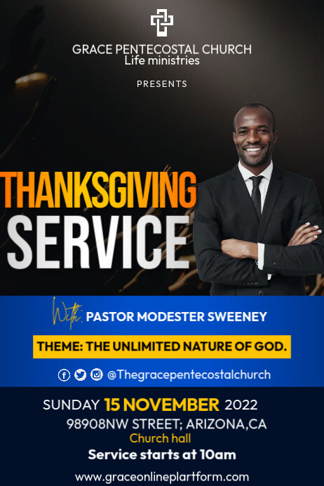 thanksgiving sunday Template | PosterMyWall