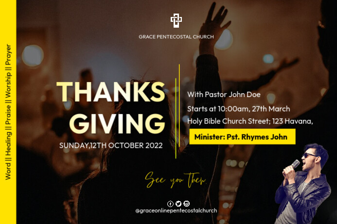 thanksgiving sunday Template | PosterMyWall