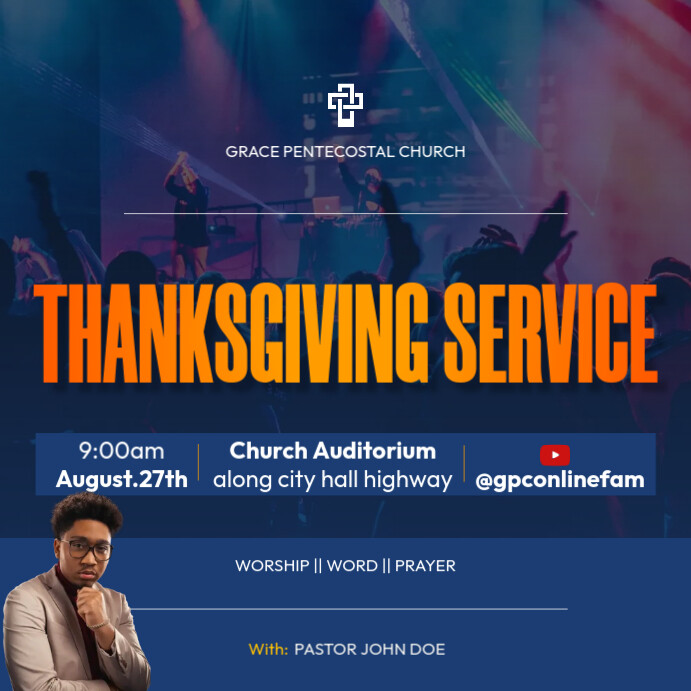 thanksgiving sunday Template | PosterMyWall