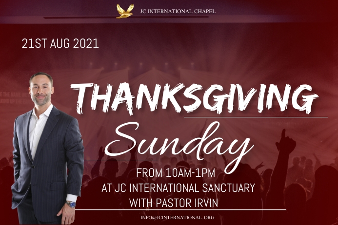 thanksgiving sunday poster Template | PosterMyWall