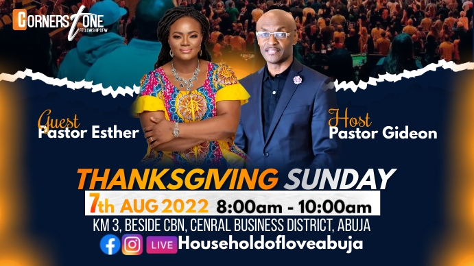 thanksgiving Sunday service (12) Template | PosterMyWall