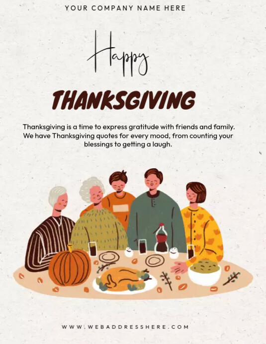 thanksgiving sunday service Template | PosterMyWall