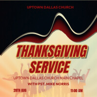 thanksgiving service Template | PosterMyWall