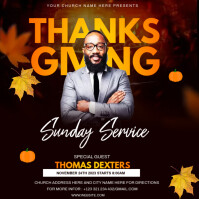 Thanksgiving service template | PosterMyWall